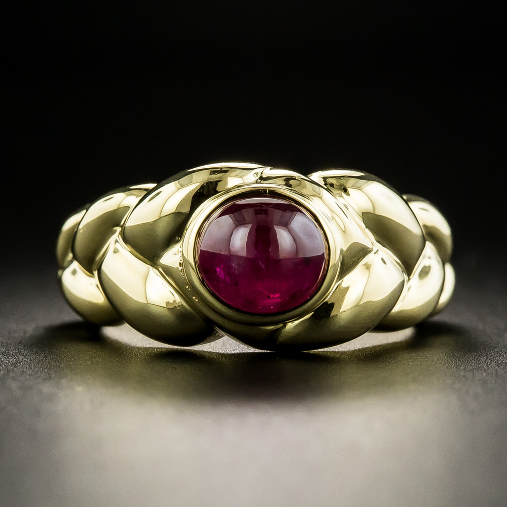 French Cabochon Ruby Ring