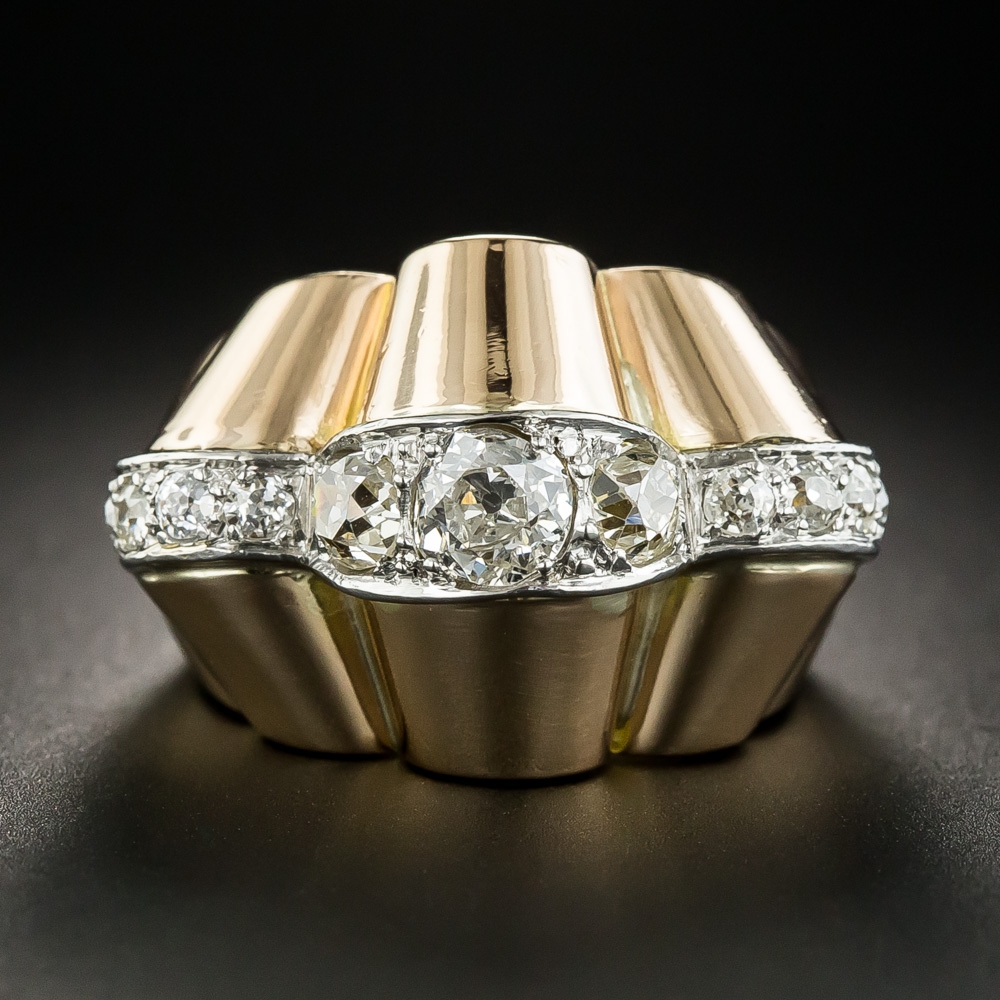 French Retro Diamond Ring