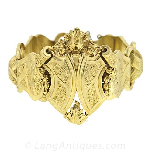 French Victorian Gold Bracelet