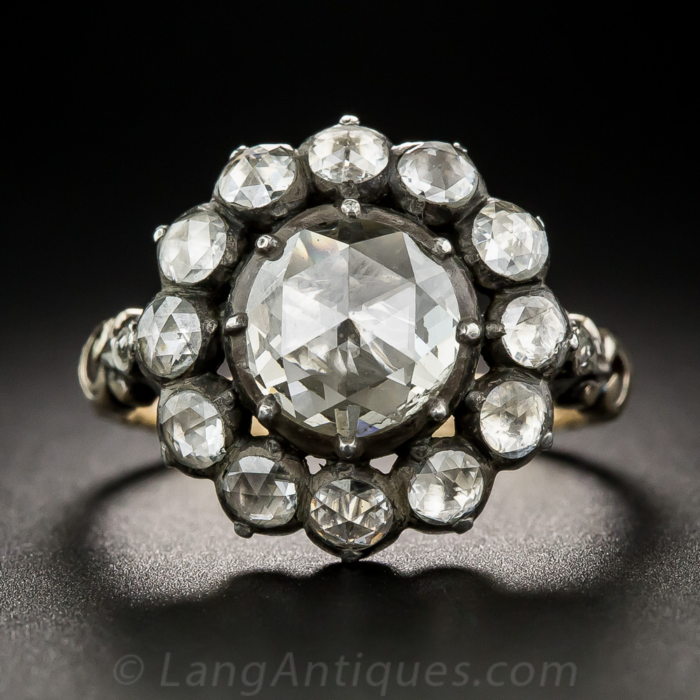 Georgian Style Diamond Cluster Ring