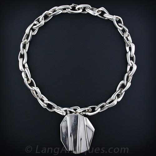 Heavy Silver Chain and Pendant