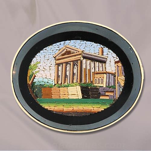 Italian Micro Mosaic Pin