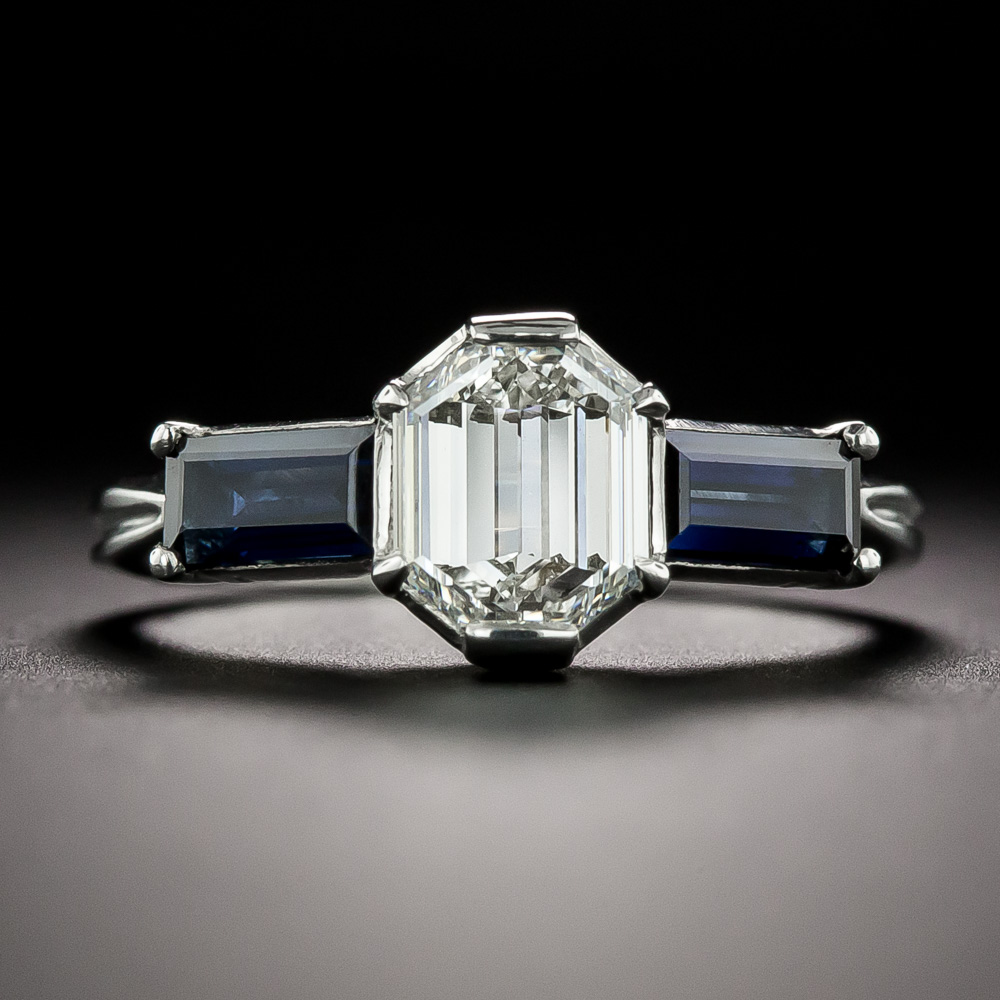 Lang Collection 1.50 Carat Octagonal Diamond Engagement Ring - GIA H VVS2