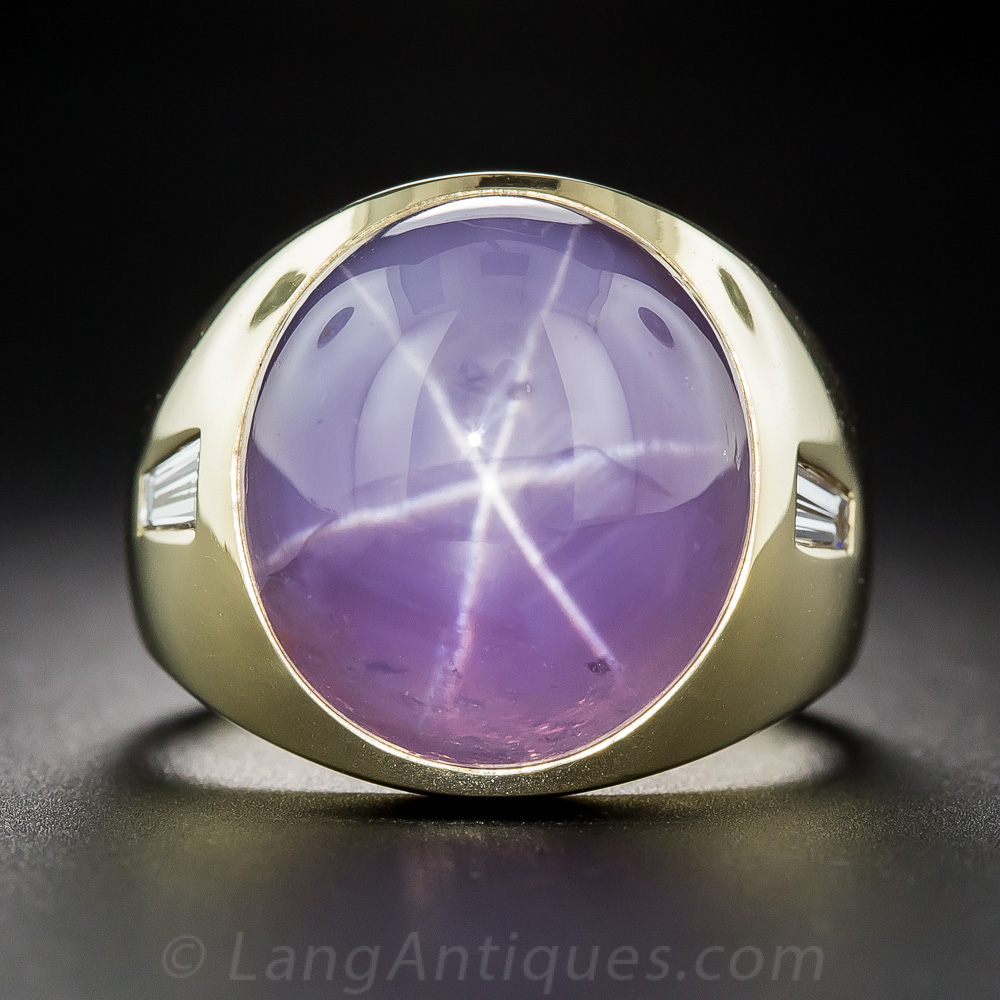 Large Gent's Star Ruby Ring