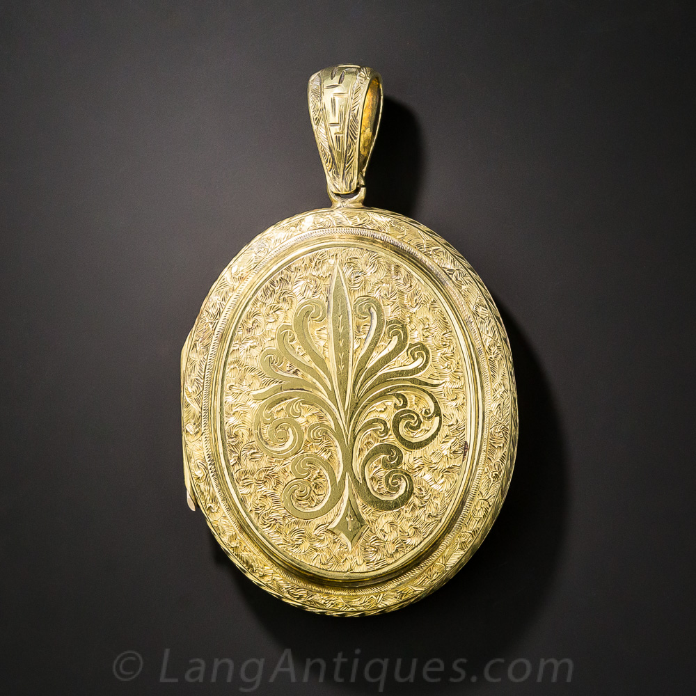 Large Oval Antique Locket