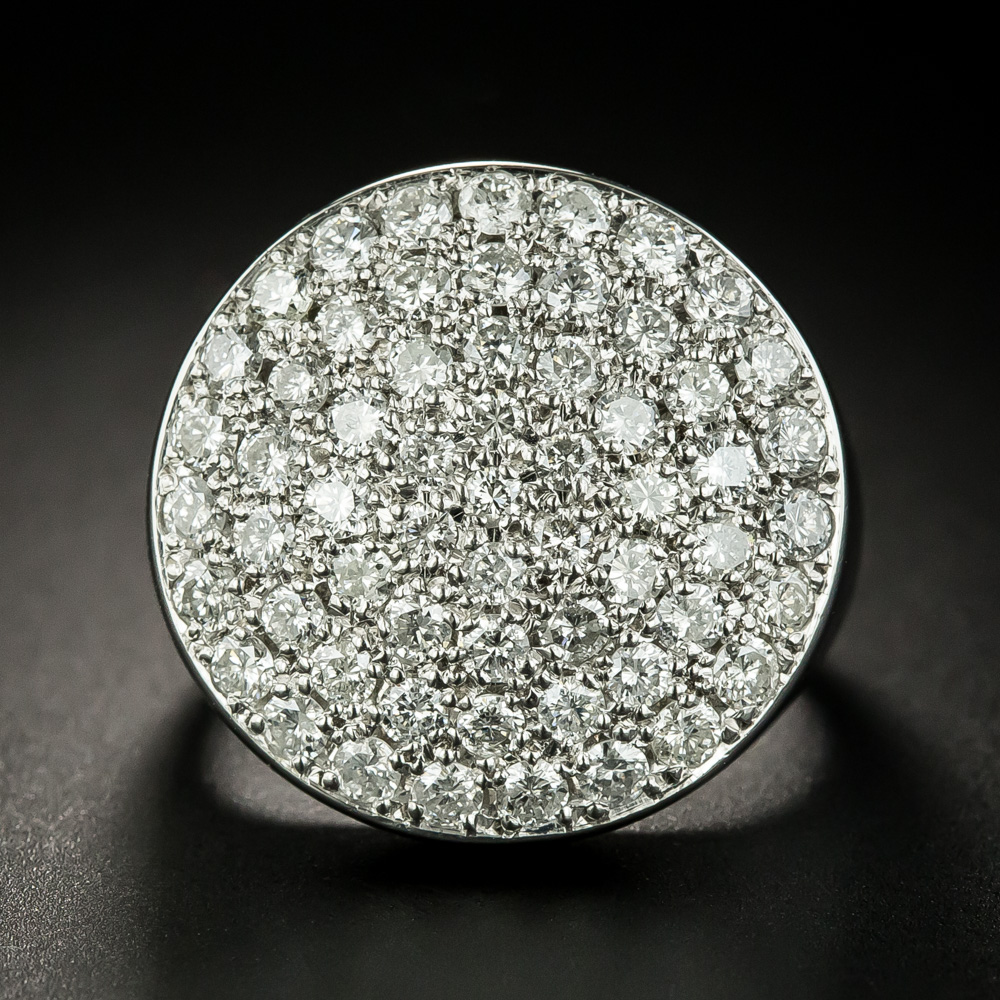 Large Pavé Diamond Ring