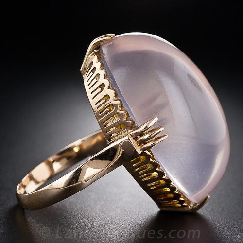 Large Rose Quartz Ring