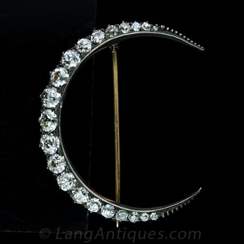 Late Victorian Crescent Pin