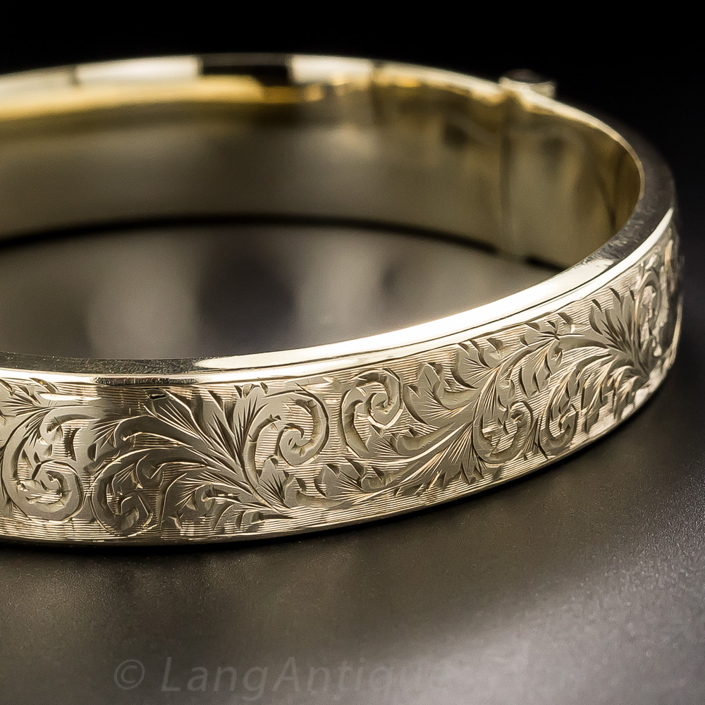 Late Victorian Engraved Bangle