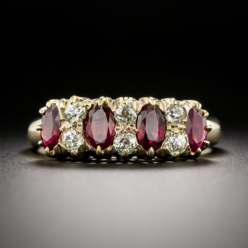 Late-Victorian Ruby and Diamond Ring