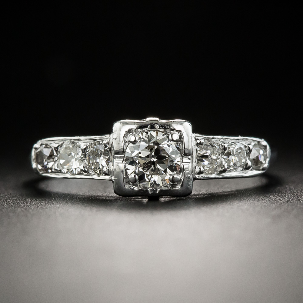 Mid-Century .30 Carat Diamond Engagement Ring