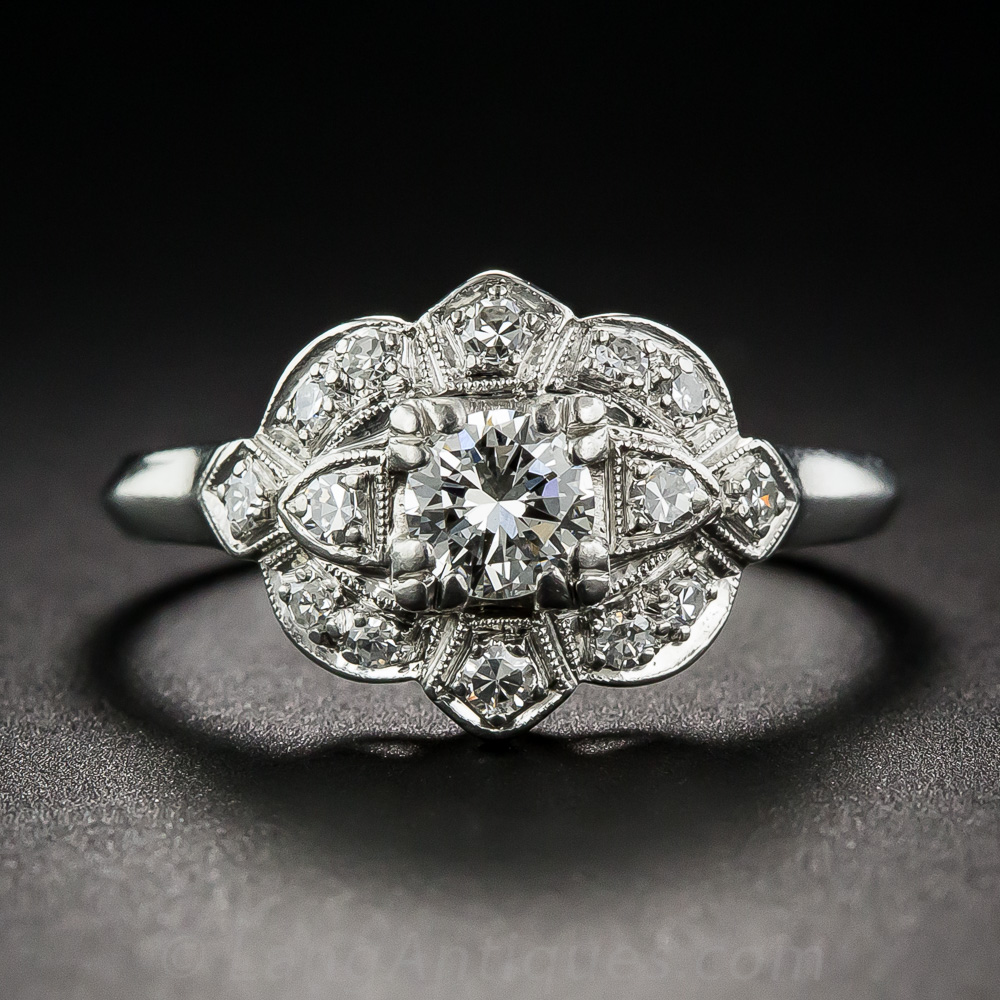 Mid-Century .35 Carat diamond Engagement Ring