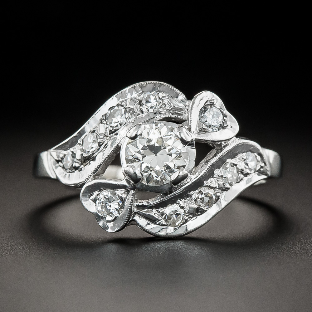 Mid-Century .50 Carat Diamond Ring by David Sarkin