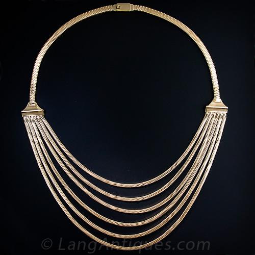Mid-Century 6-Strand Necklace By Forstner