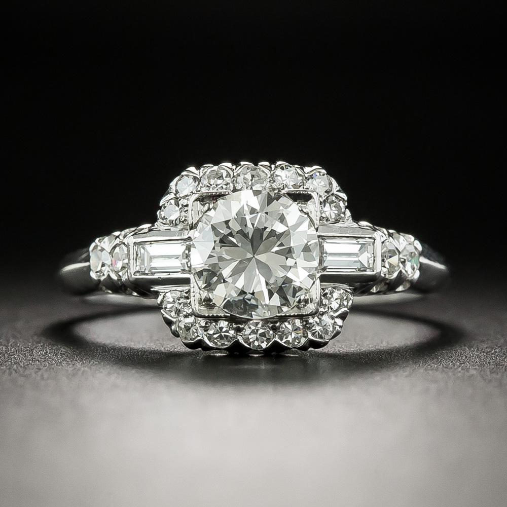 Mid-Century .75 Carat Diamond Engagement Ring