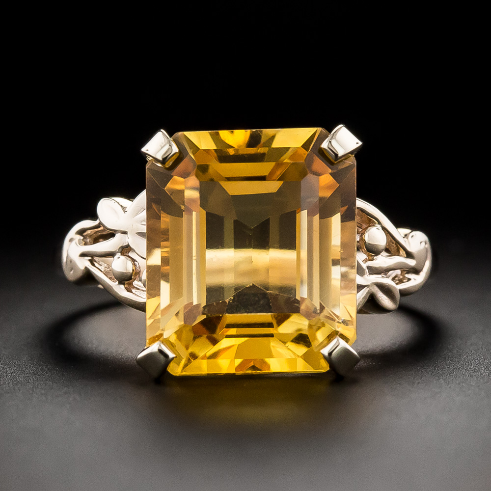 Mid-Century Citrine Ring by Skalet