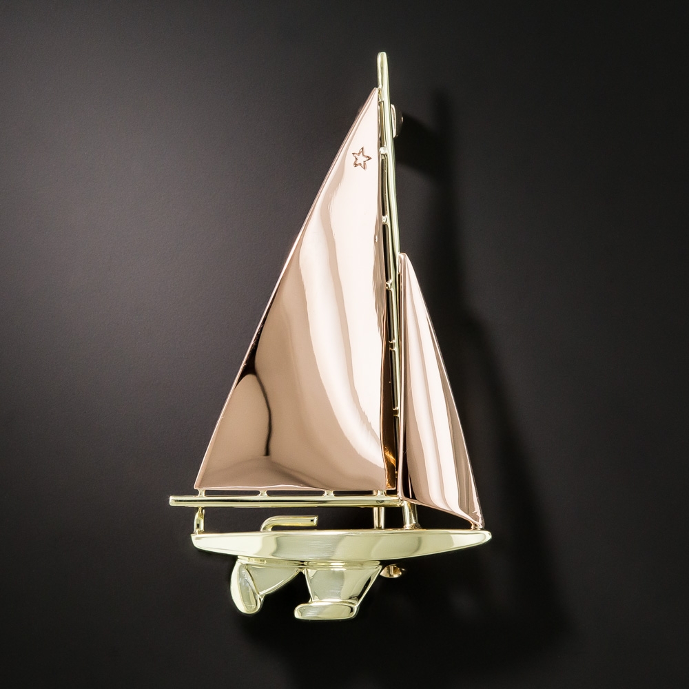 Mid-Century Sailboat Pin