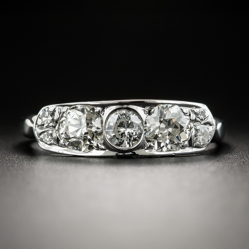 Mid-Century Vintage Diamond Band Ring by Delta