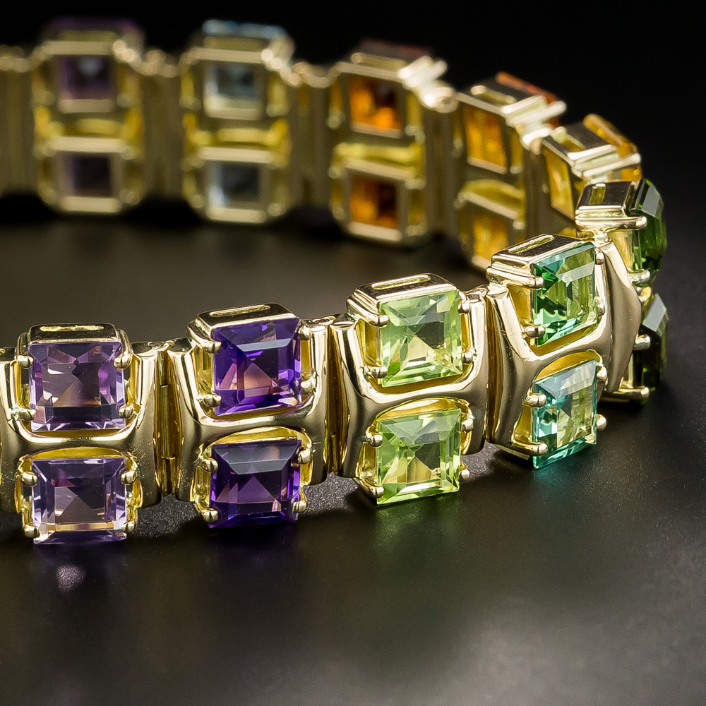 Multi-Color Gemstone Bracelet