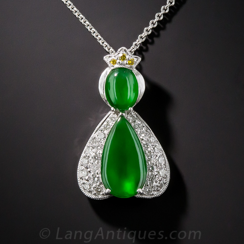 Natural Burma Jadeite Pendant