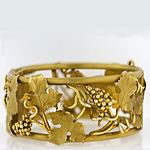 Neo-Classical Grapevine Gold Bracelet