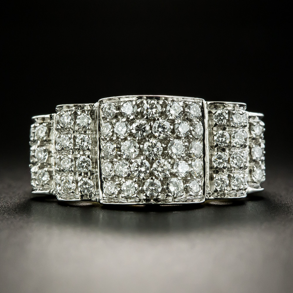 Pavé-Set Diamond Ring