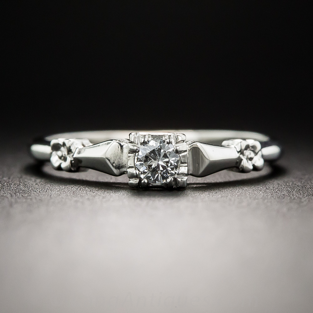 Petite Platinum Diamond Ring - Columbia by Axel Brothers