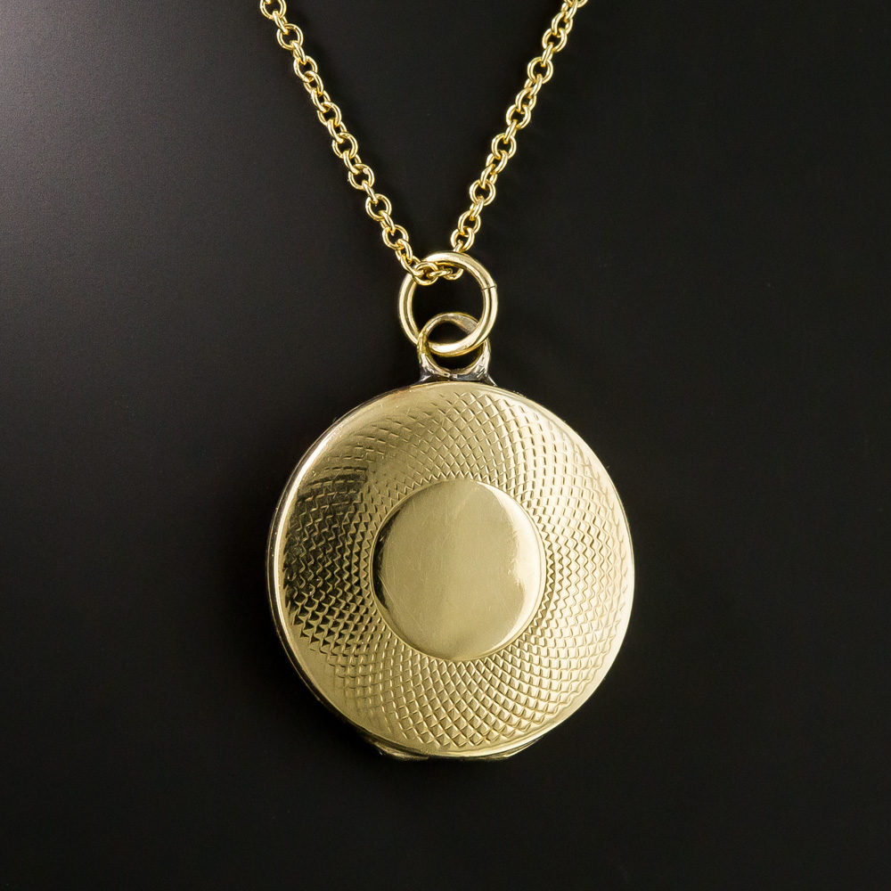 Petite Victorian Round Locket