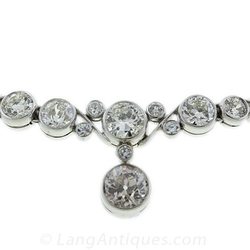 Platinum and Diamond Collette Necklace