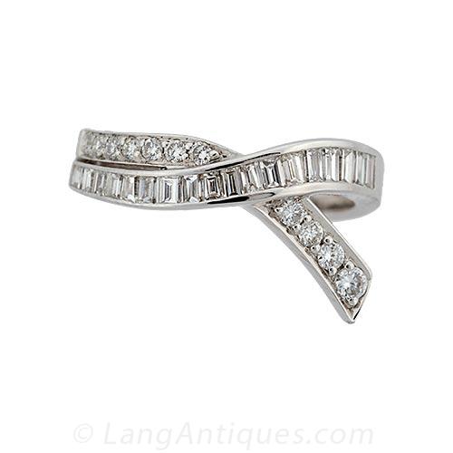 Playful and Fun Platinum Diamond Ring