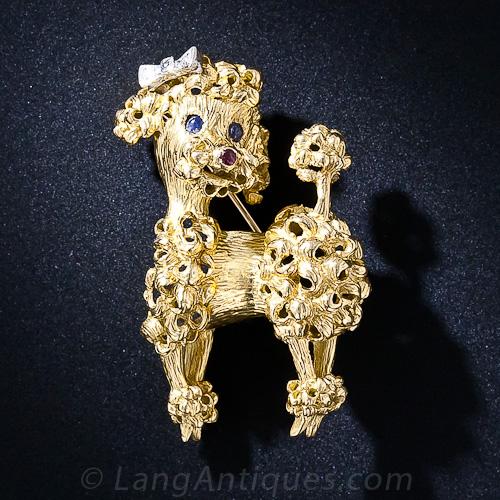 Poodle Pin