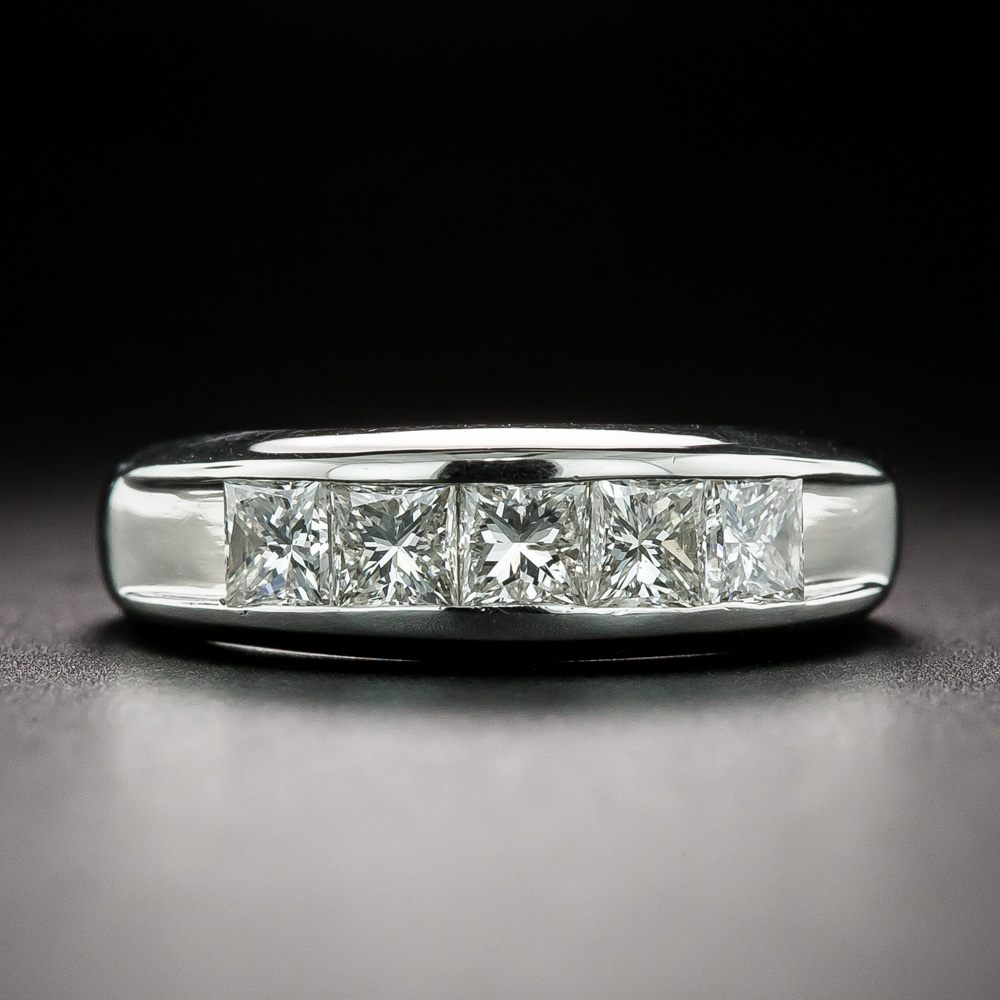 Princess-Cut Diamond Band