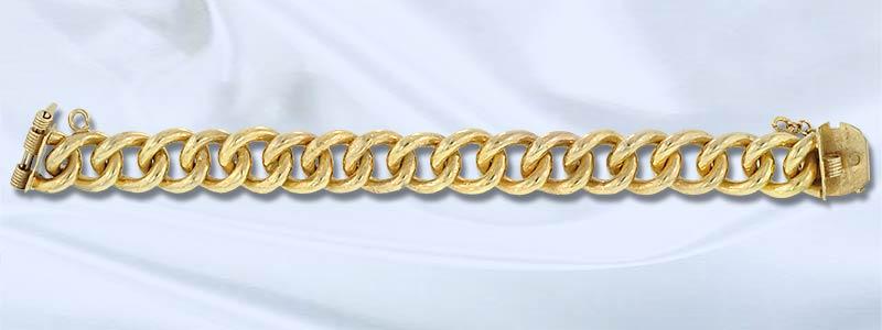 Retro Gold Link Bracelet