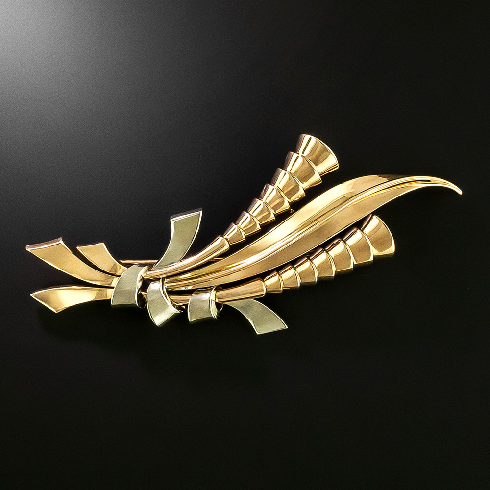 Retro Spray Motif Pin