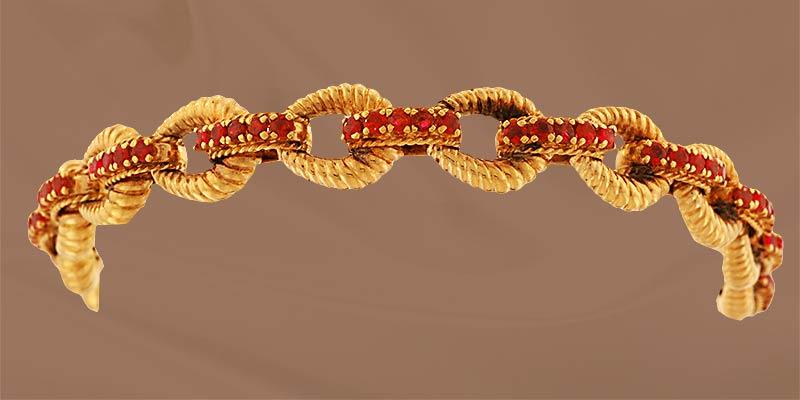 Ruby Link Bracelet