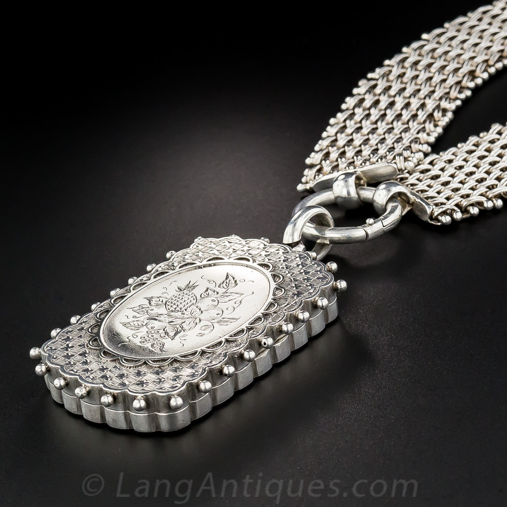 Silver Chain and Locket