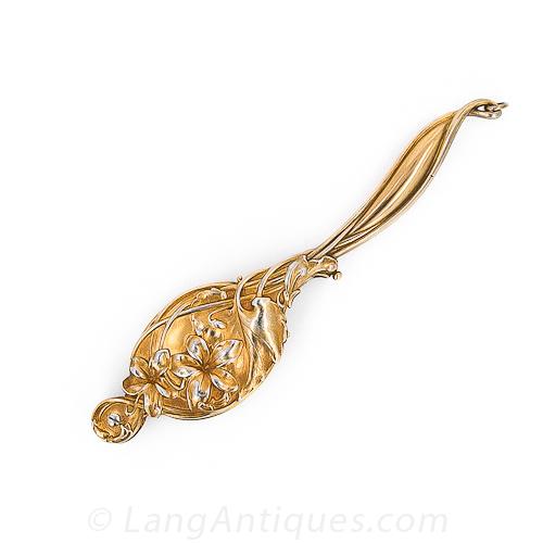 Silver Gilt Art Nouveau Lorgnette Circa 1895