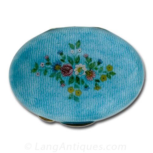 Silver Gilt Guilloche Box