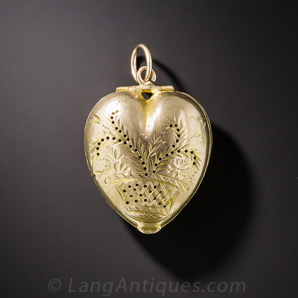 Small Antique Heart Locket