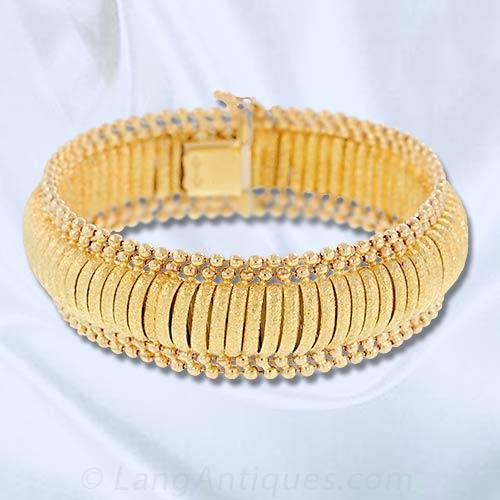 Textured Gold Bracelet