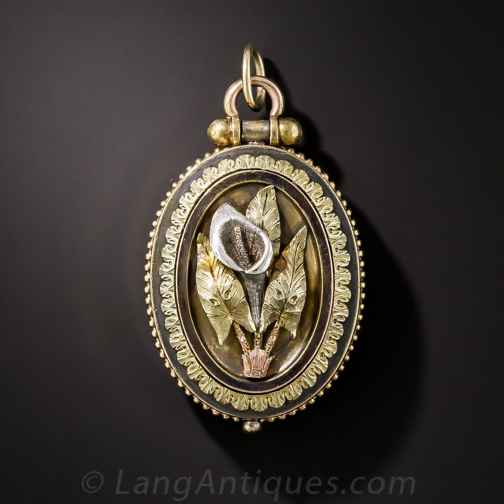 Three-Tone Gold Victorian Locket