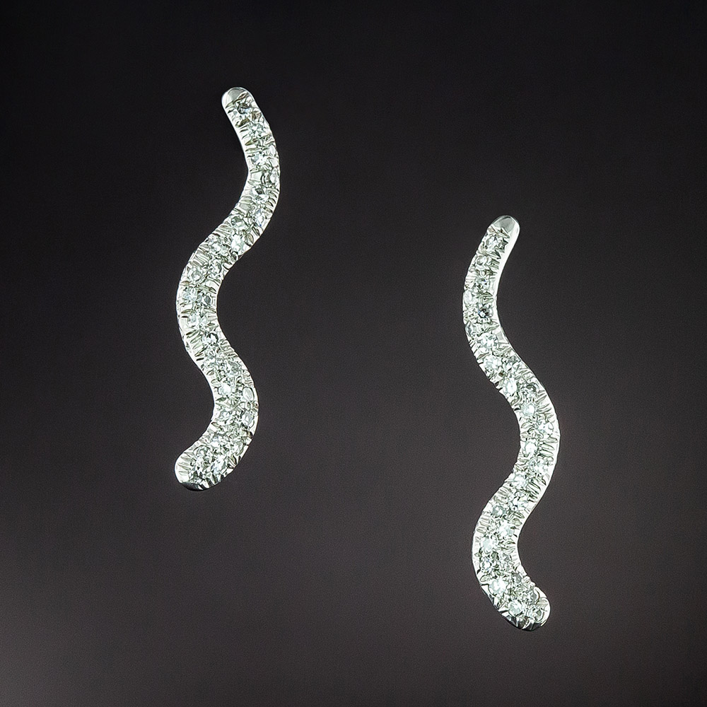 Tiffany & Co. Diamond "Ripples of Water" Earrings