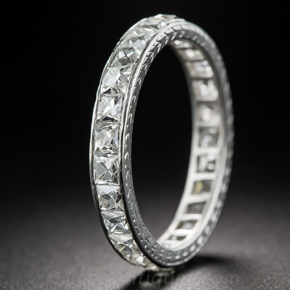 Tiffany & Co. Platinum French-Cut Diamond Band