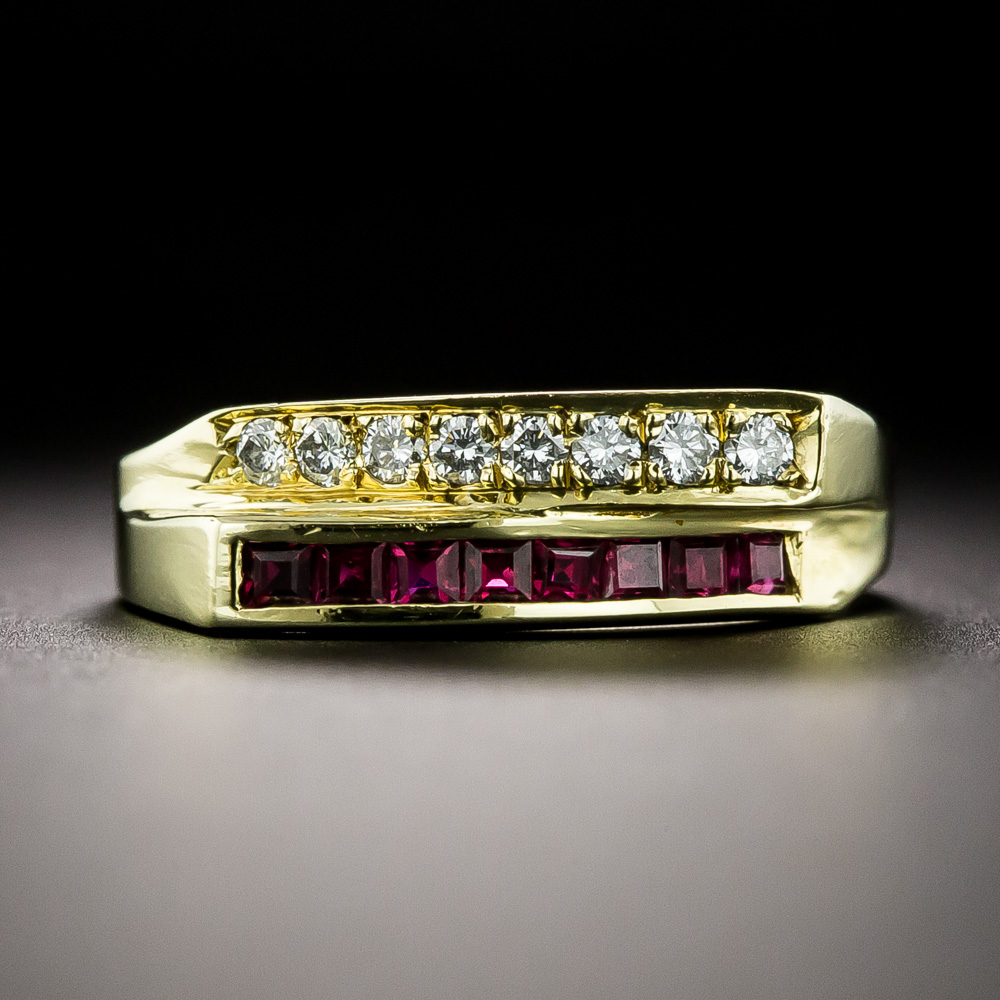 Tiffany & Co. Ruby and Diamond Band