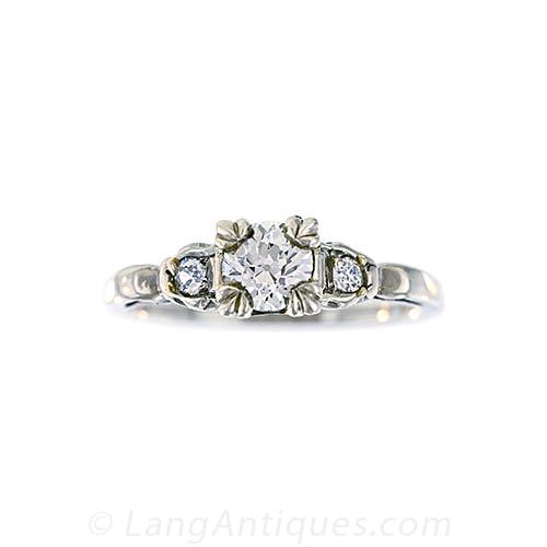 Traditional Diamond Estate Engagement Ring