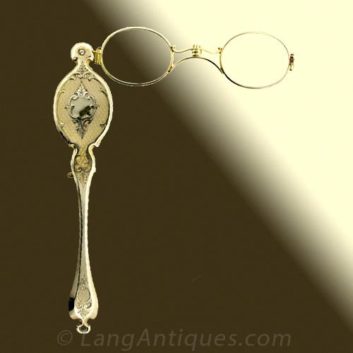 Turn of the Century Gold Lorgnette