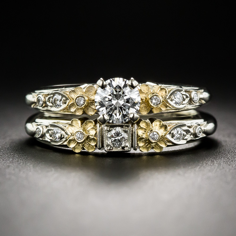 Van Craeynest Engagement and Wedding Band Set