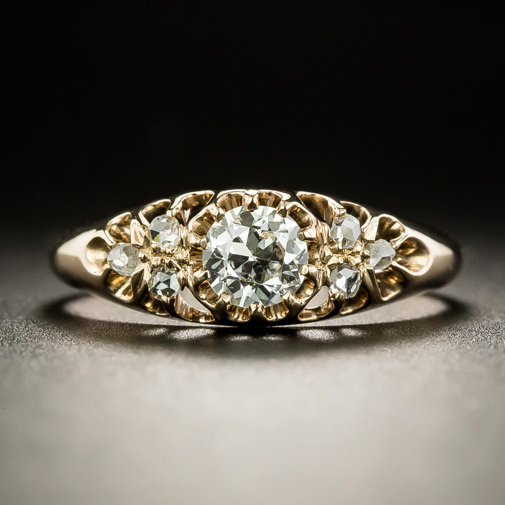 Victorian .37 Carat Diamond Engagement Ring