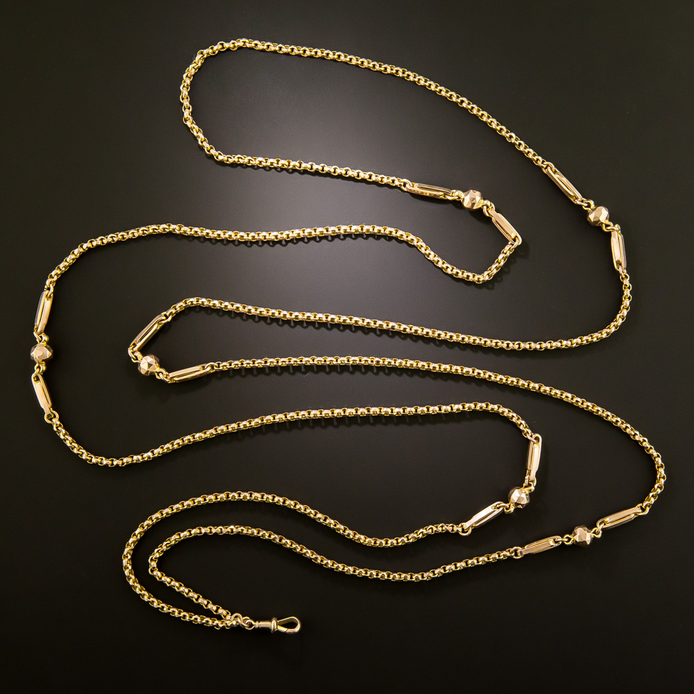 Victorian 56 1/2-Inch Long Chain, English