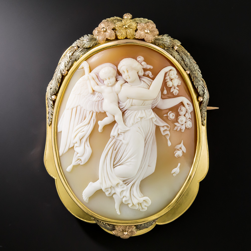 Victorian Aurora Cameo Brooch, Austro-Hungarian